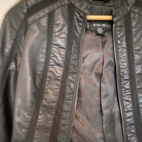 Amisu | Jackets & Coats | Leather Jacket | Poshmark